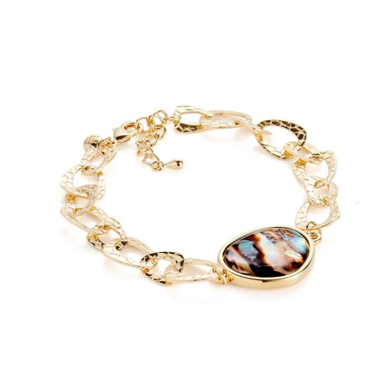 Isle of Wight Pearl - Paua Chain Bracelet