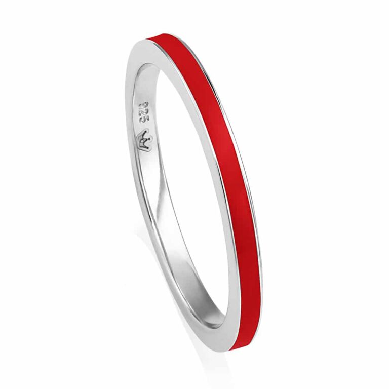 Isle of Wight Pearl - Viva Enamel Stacking Ring