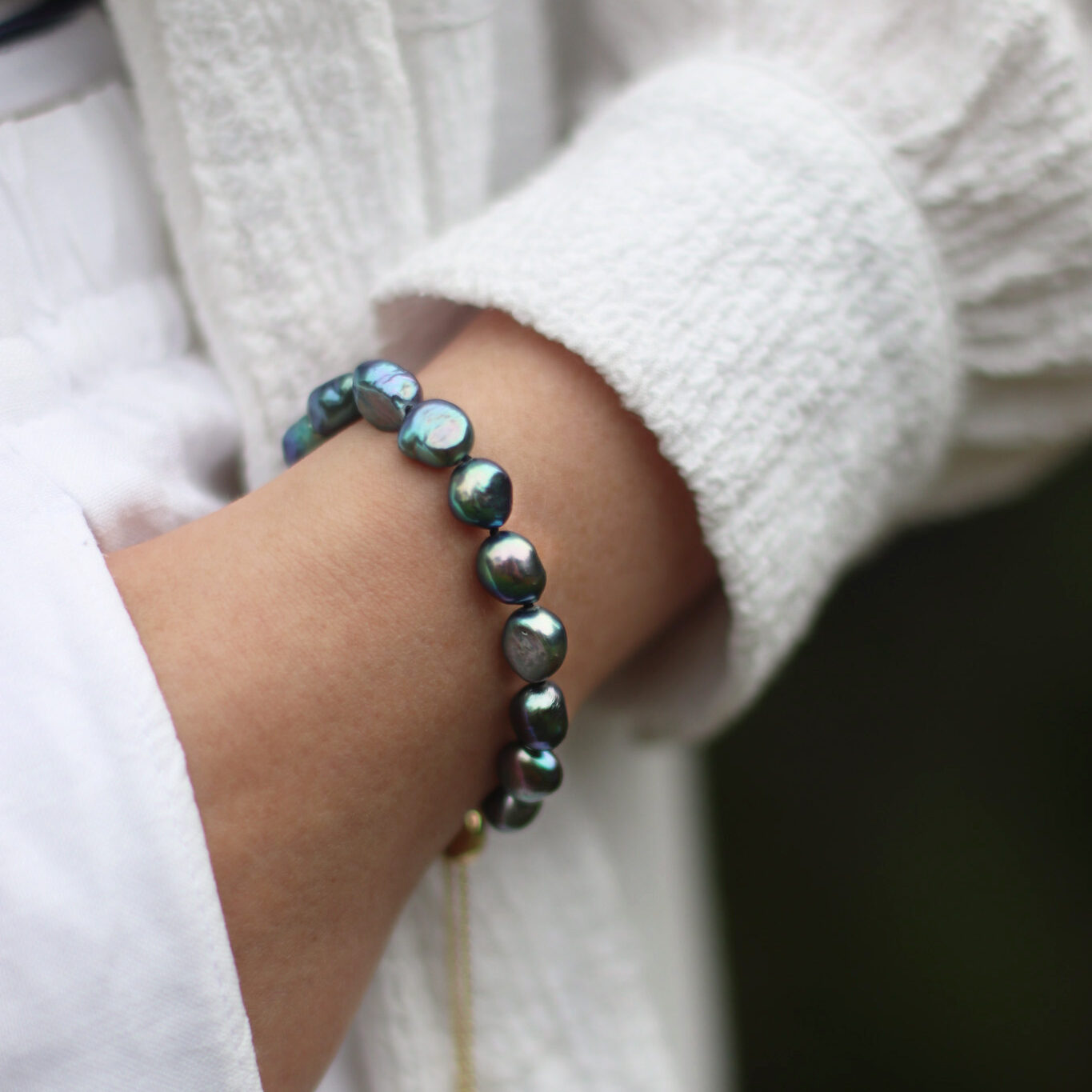 Isle of Wight Pearl - Zara Peacock Baroque Pearl Bracelet